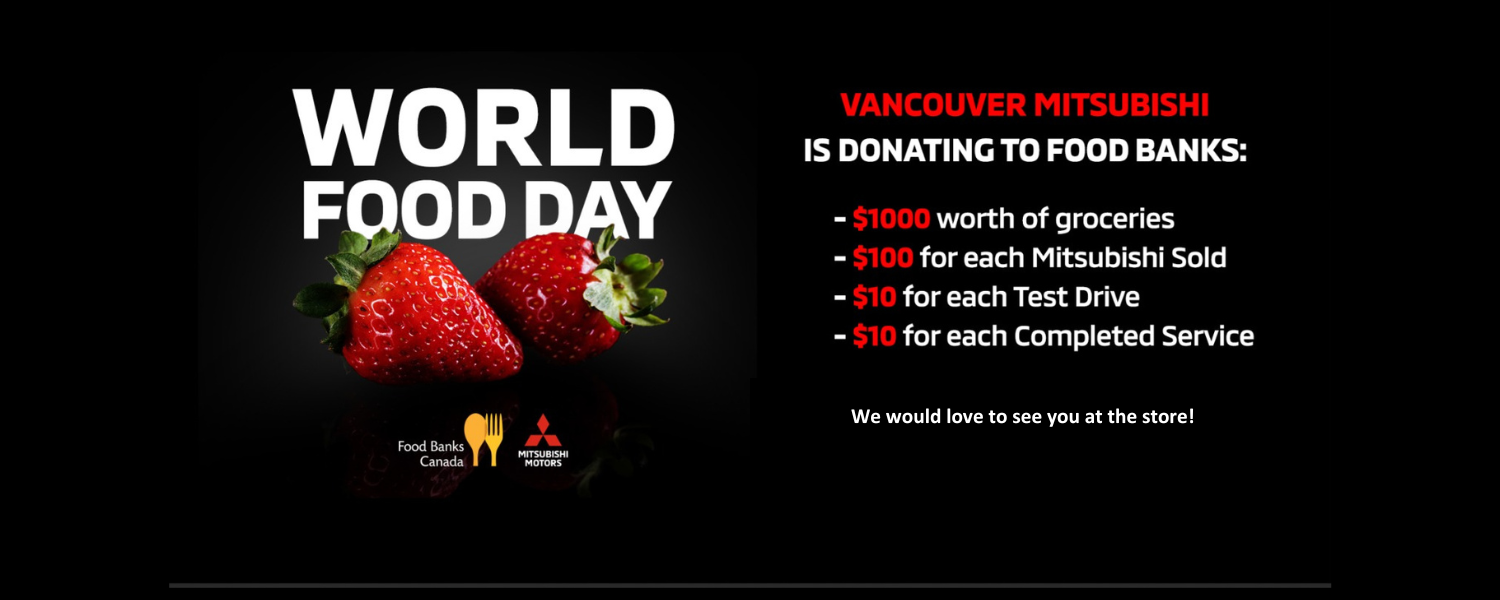 Company of Cars World Food Day Fundraiser - Vancouver Mitsubishi ...